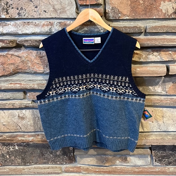 Northcrest | Sweaters | Vintage North Crest Lambswool Knit Sweater Vest ...
